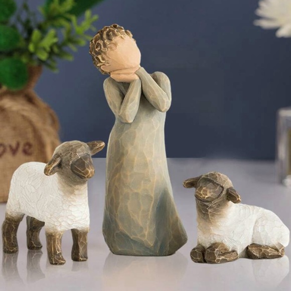 YPMall | Holiday | Shepherdess Figurine With 2 Sheep New | Poshmark